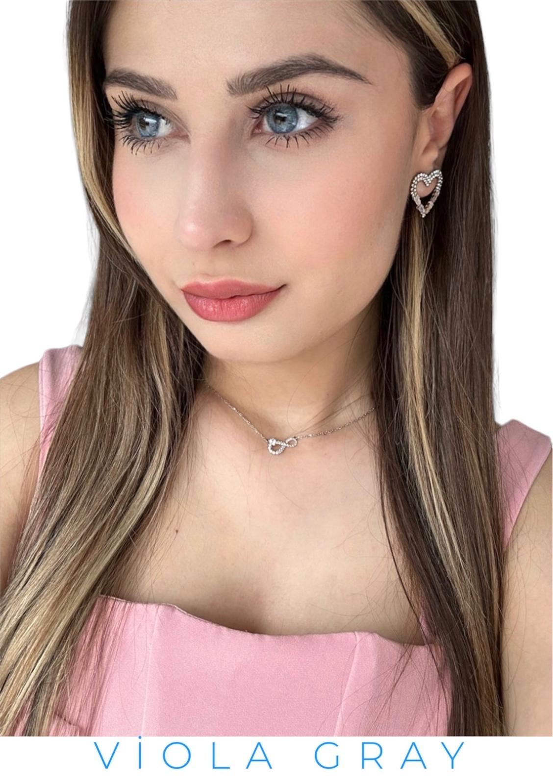 Viola Gray Renkli Lens – Doğal Gri Ton ve Konforlu Kullanım